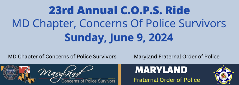 Maryland Chapter of Concerns of Police Survivors | Donate